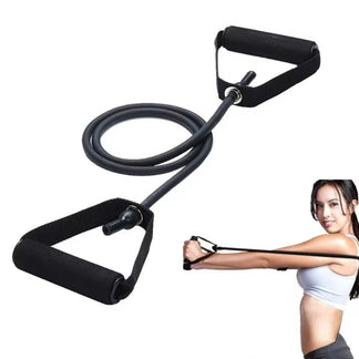 5 Levels Resistance Hot Yoga Pull Rope Bands Handles Elastic Sports Bo ...